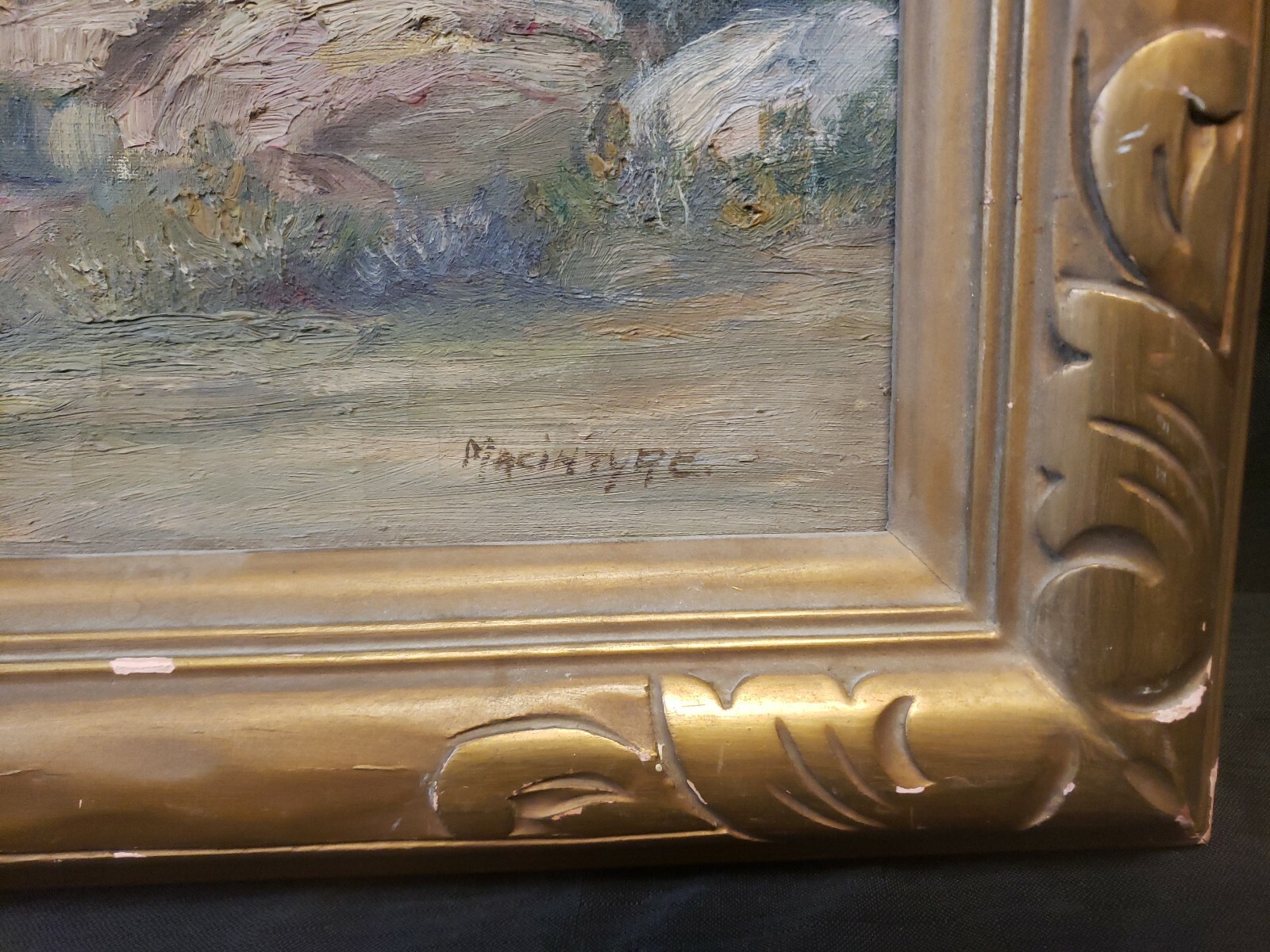 A D Macintyre (1890-1953) Listed Arizona Artist Desert Painting Oil on ...
