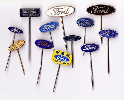 Vintage Ford Oval Logo pin badge 1960s Tractor Truck Car Enamel Van Bus ...