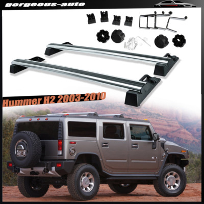 2PCS Fits for Hummer H2 2003-2010 Aluminum Roof Rail Racks Cross Bars ...