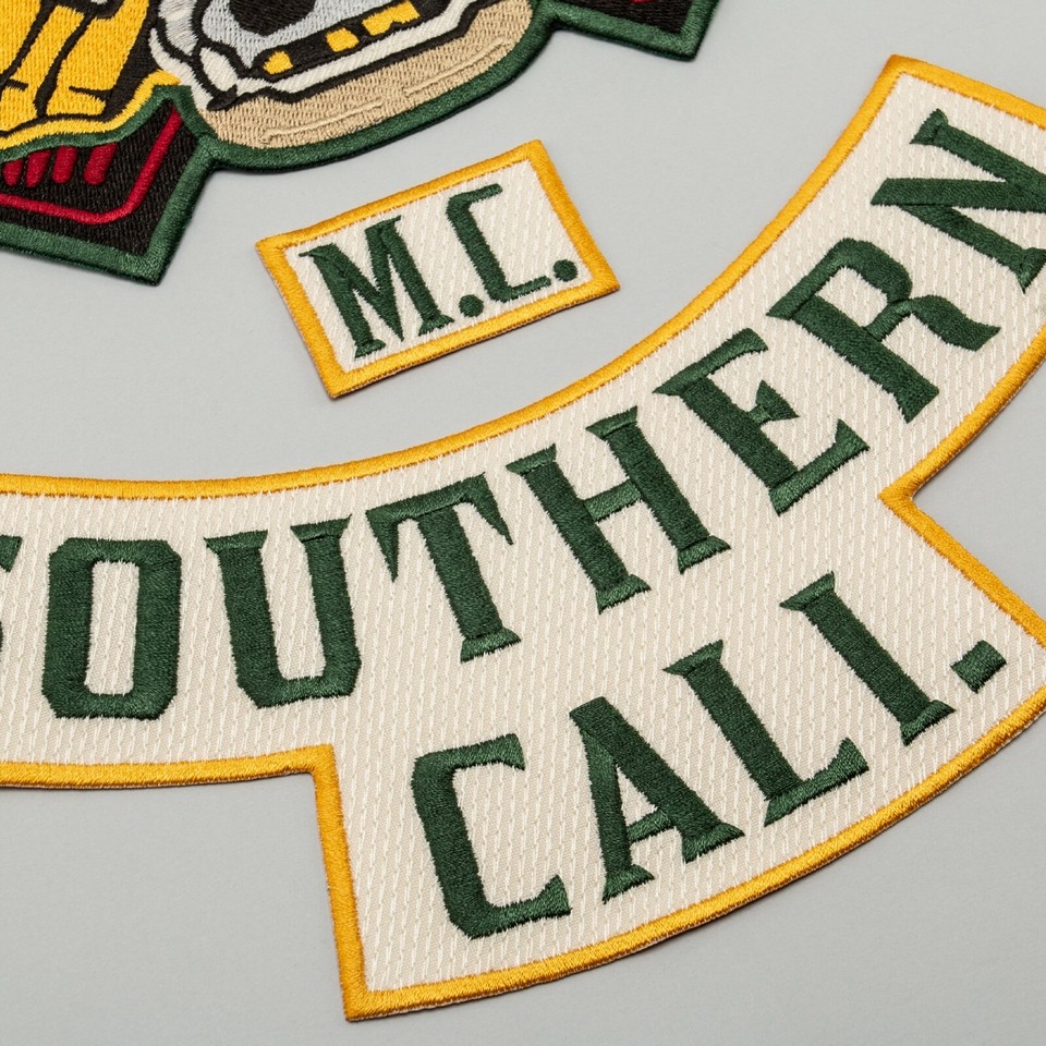 Mayans Southern Cali M.C. Back Patch, Biker Gang Embroidered Emblem, 2 ...