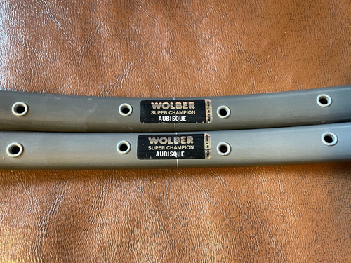 Vintage NOS Wolber Super Champion Aubisque 36h 700c Tubular Rim Set (2 ...