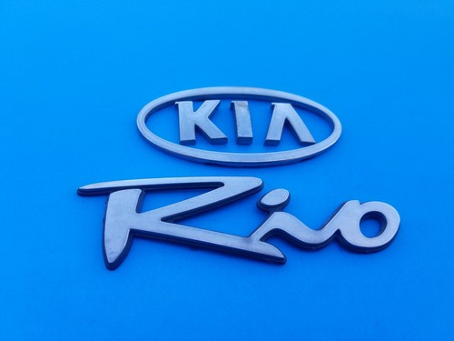 00 01 02 03 04 05 KIA RIO REAR LID TRUNK CHROME EMBLEM LOGO BADGE SET ...