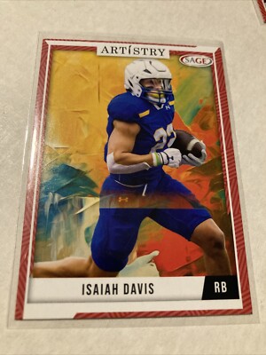 2024 Sage Artistry Football Red #67 Isaiah Davis Rc | eBay