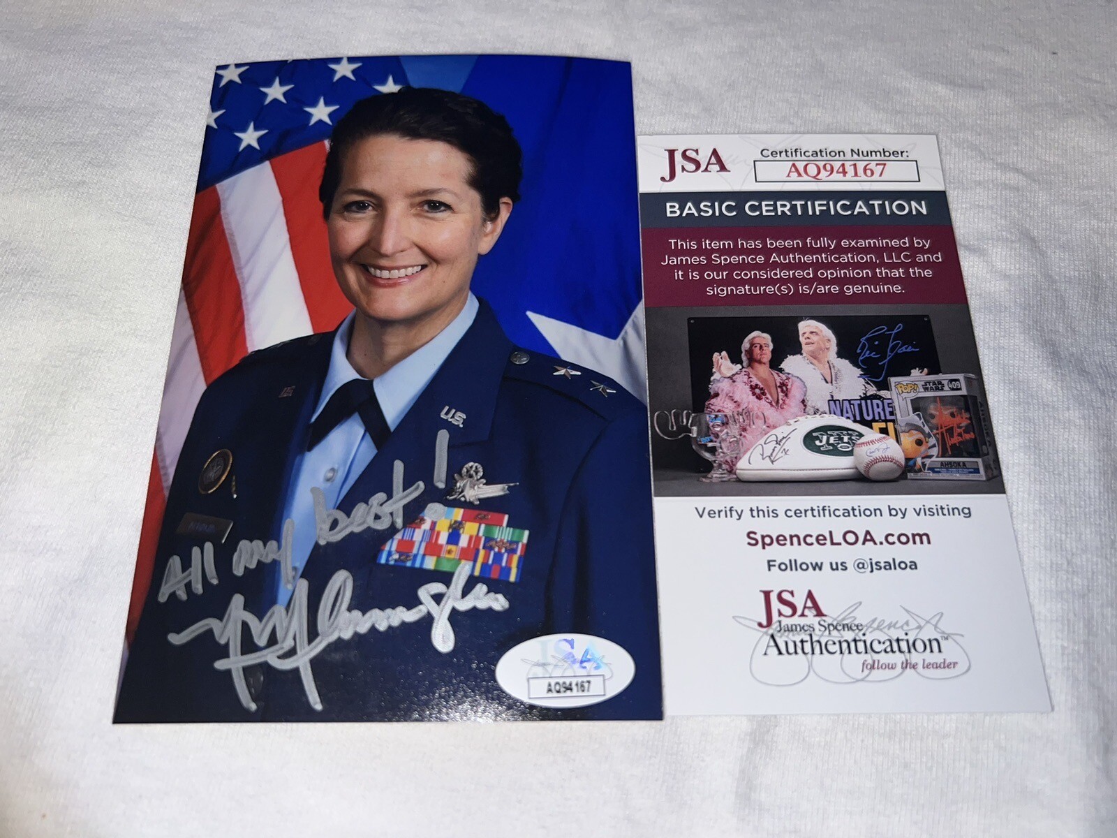 Nina Armagno Signed 4x6 Photo US Space force Lieutenant General JSA ...