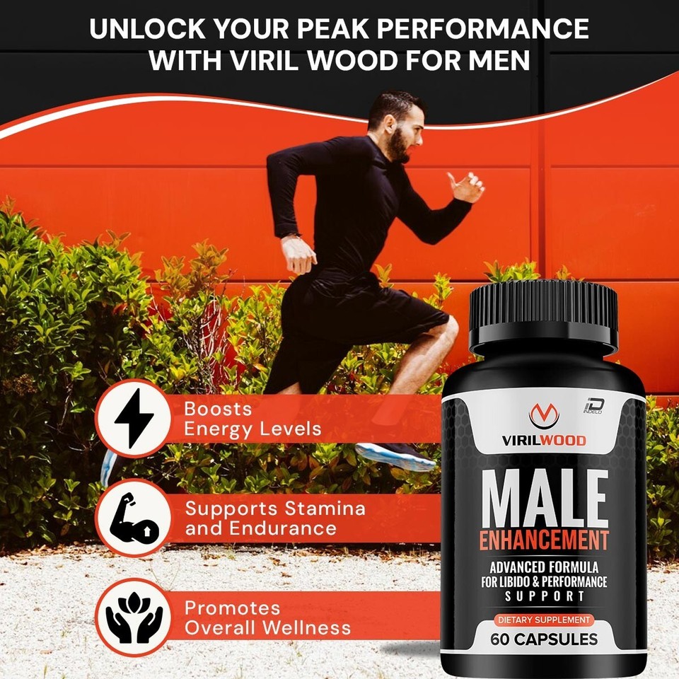 (3 Pack) Viril Wood for Men Capsules -VirilWood Vitamin Complex, All ...