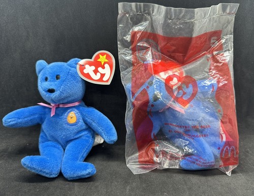 Ty Teenie Beanie Baby Happy Meal McNuggets The Bear 25th Anniversary ...