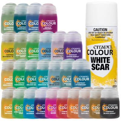 Expanded Citadel Contrast Paints Range | New Colours & Primer | eBay UK