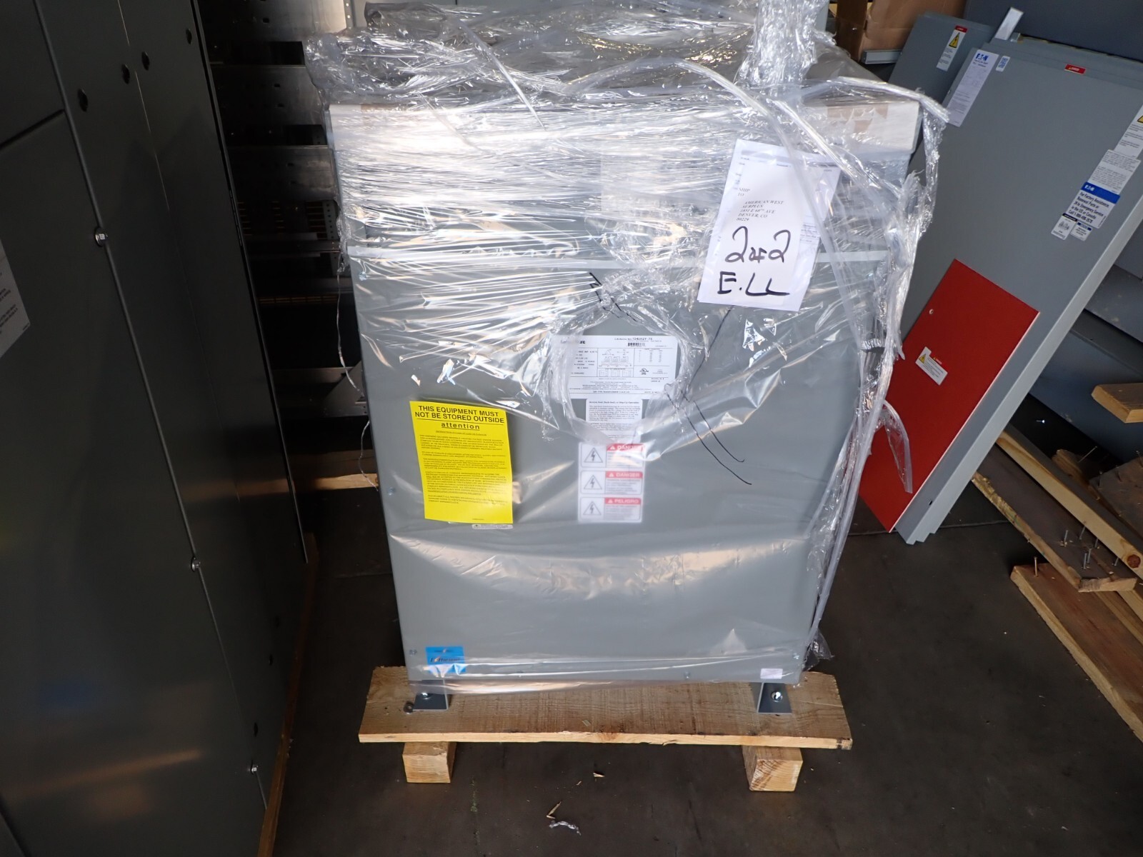 New FPE 3 Phase 75 KVA 240 Delta to 208Y/120V T24SH2Y-75 Transformer ...