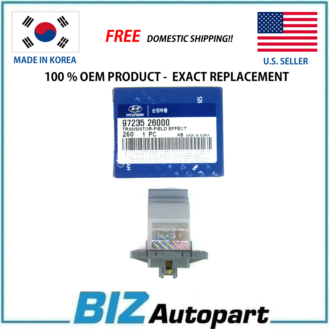 2PCS ! GENUINE HVAC BLOWER MOTOR RESISTOR for 99-06 HYUNDAI KIA OE ...