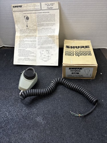 Shure Handheld Cardioid Dynamic Close Talk Microphone 577B Shure ...
