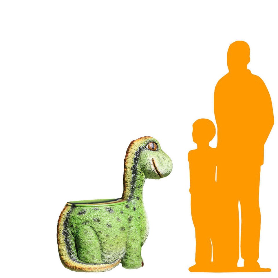 Child's Dinosaur Chair Over Sized Resin Furniture Statue Jurassic Theme ...