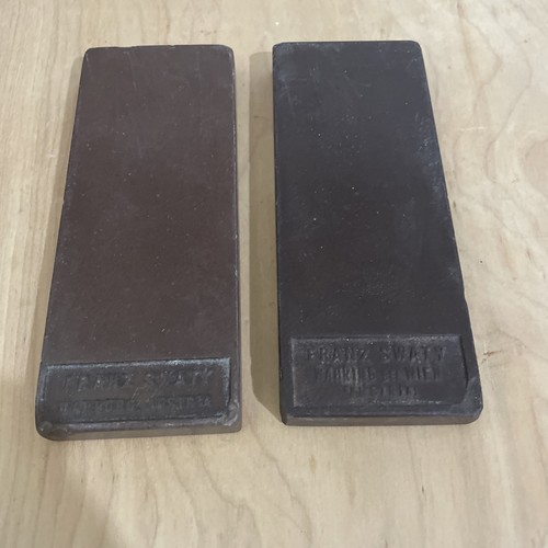 2x Antique Combination Sharpening Stone Carborundum S1C, Franz Swaty ...