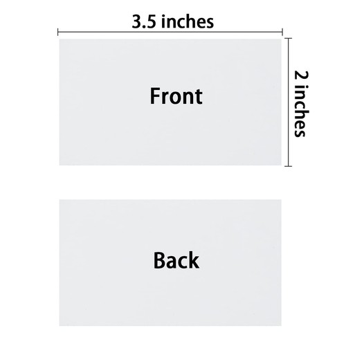 100 Pack Thick Paper Cardstock Blank Heavy Cards Stock for Invitations ...