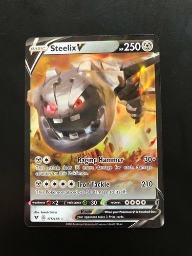 Steelix V - Vivid Voltage 115/185 - HOLO Full Art Rare - Near Mint ...