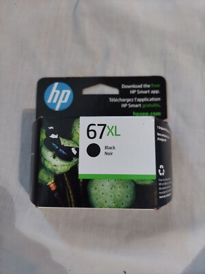 GENUINE HP 67 XL 3YM57AN BLACK 67XL INK EXP 07/24 NIB SEALED single ...