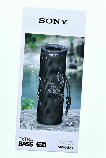 Sony XB23 Portable Bluetooth Speaker - Black for sale online | eBay