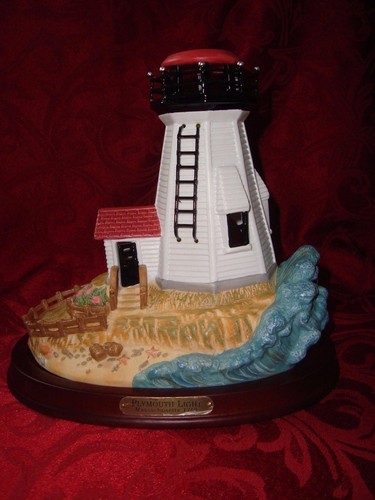 2003 Partylite PLYMOUTH LIGHT LIGHTHOUSE P77796 1st in Lighthouse ...
