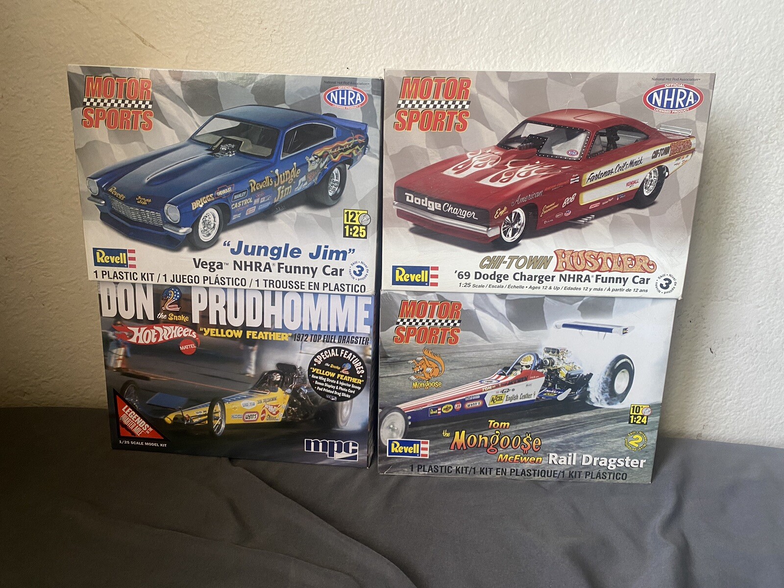 NHRA Plastic Model Kit Set Of 4 | eBay