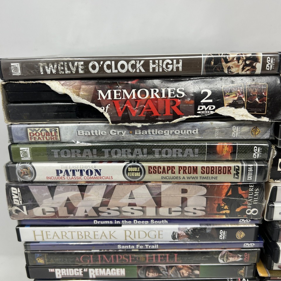 Lot of 33 WAR & COMBAT Movies WW2 DVD New/Used Clint Eastwood Series Boxsets TV | eBay