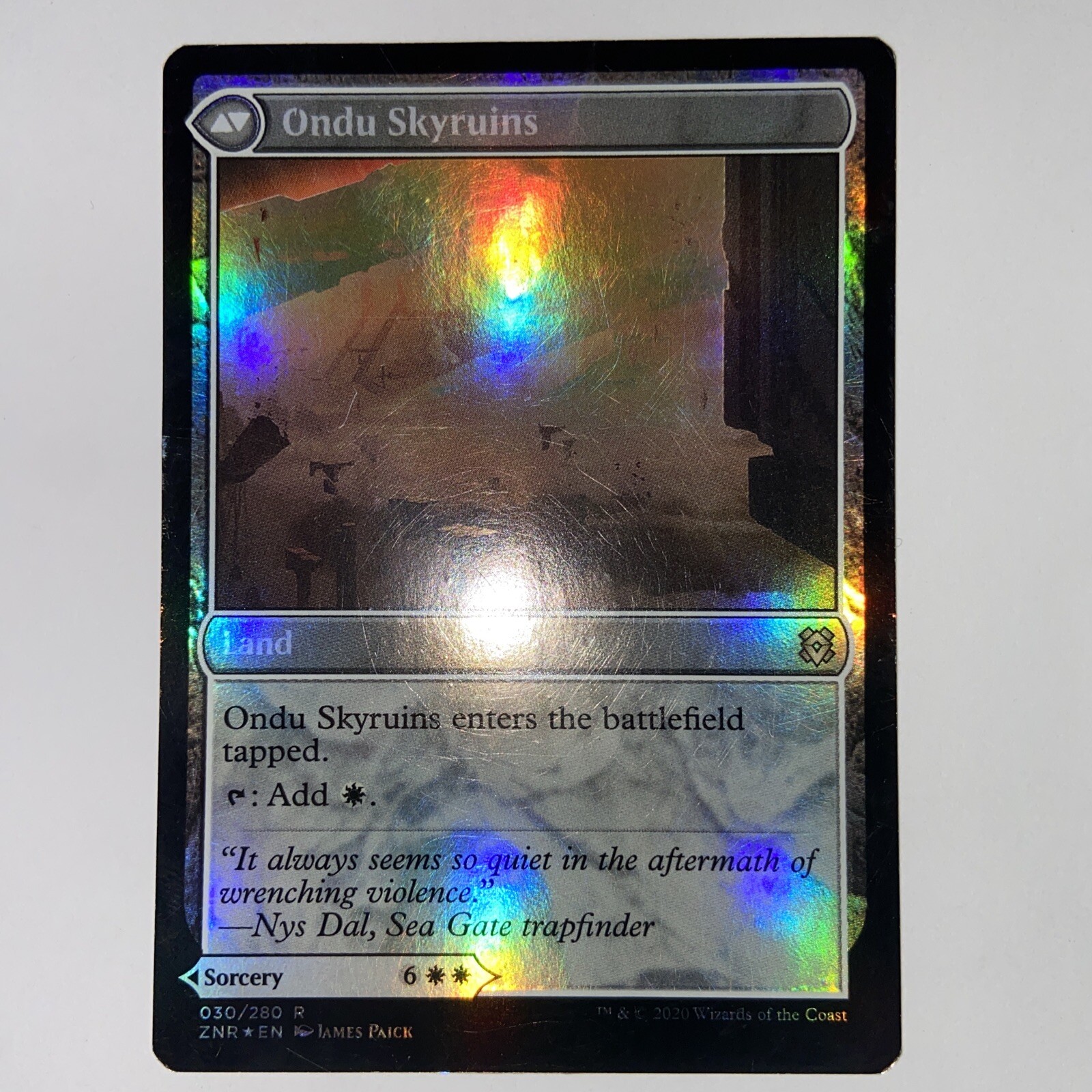 MTG Ondu Inversion // Ondu Skyruins Zendikar Rising 030/280 Foil ...