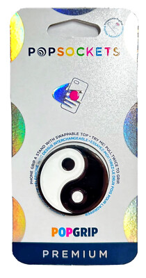 PopSockets Enamel Premium Ying Yang T&C Metal Swap PopSocket Pop Socket ...