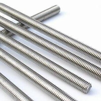 100 X Gewinde Stangen / Stahlgüte Jedem Mit 4 Muttern Stahl M6 X 0.3 ...