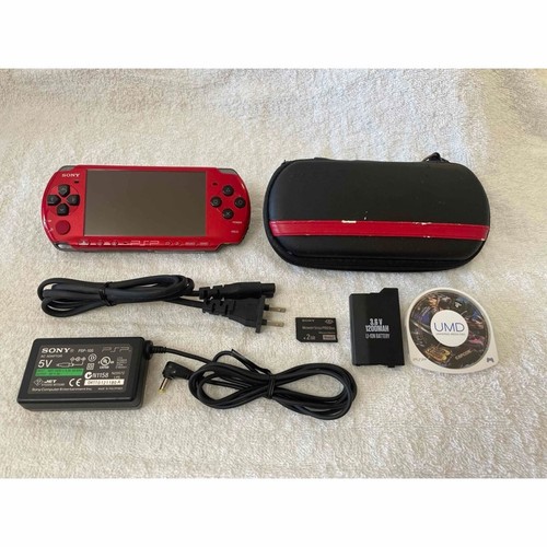 Sony PSP-3000 PSP Value Pack Playstation Console Red Black Limited ...