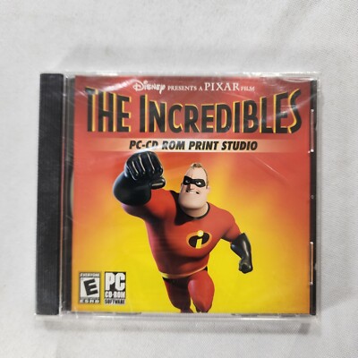The Incredibles PC-CD ROM Print Studio Disney Pixar (Win 98/Me/XP ...