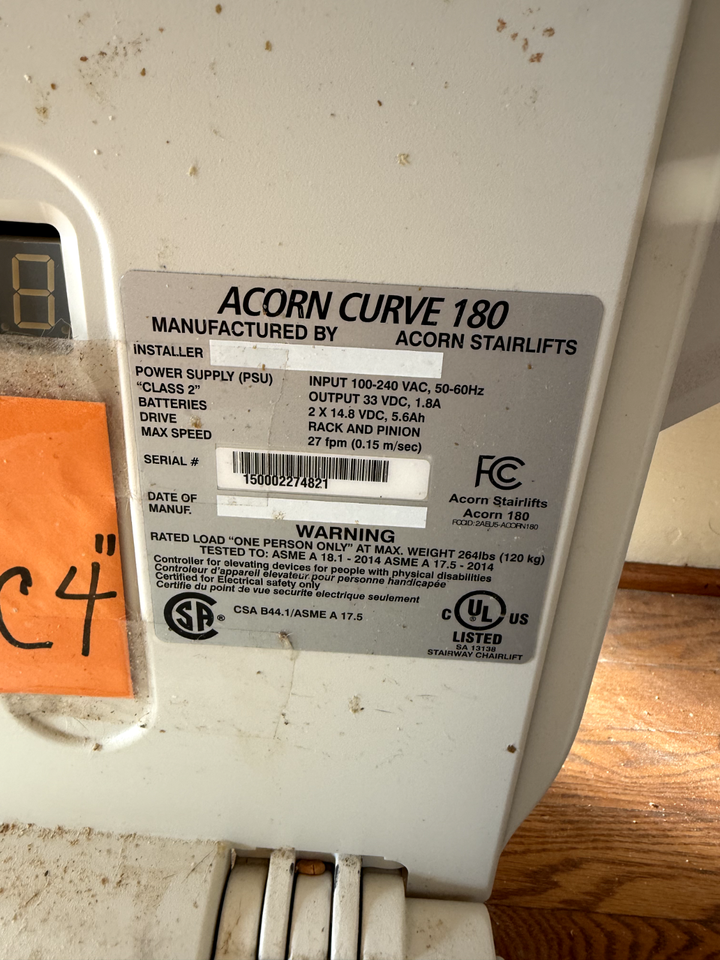 ACORN 180 STAIRLIFT-EXCELLENT Used Condition | eBay