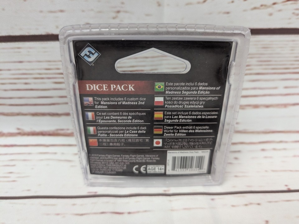 Fantasy Flight Games FFG Arkham Horror Mansions of Madness Dice Pack ...