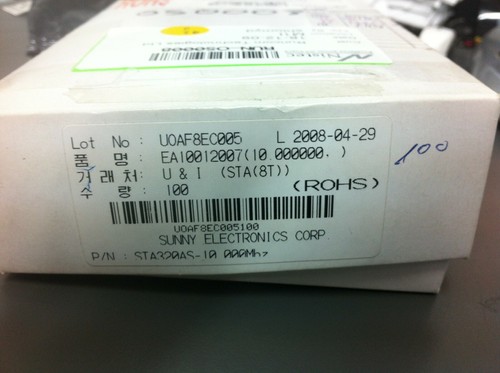 STA320AS-10.000MHz - SUNNY Electronics Corp - Oscillator 10Mhz TCXO +/-2.0ppm 3 | eBay