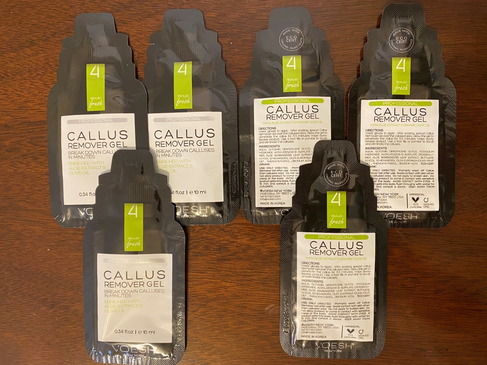 (6) Pro Feet Break Down Callus Remover Voesh Deluxe Pedicure Callus ...