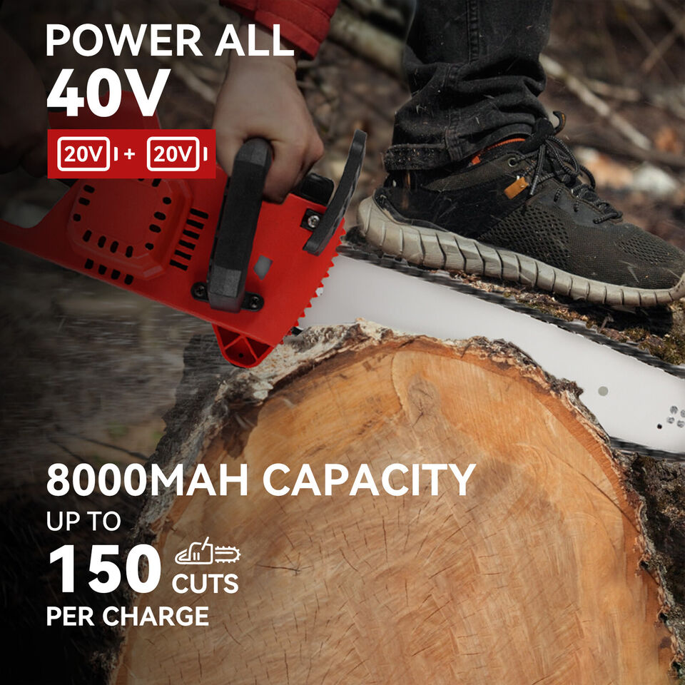 16" Cordless Chainsaw Brushless Electric Handheld Chain Saw w/Battery ...