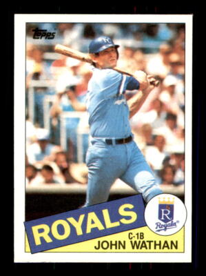 1985 Baseball 1985 Topps John Wathan Kansas City Royals #308 1 | eBay