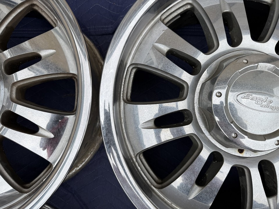 EAGLE ALLOY SERIES 114 VINTAGE CHROME 17" WHEELS 17x8 RIMS 6x5.5 CHEVY ...