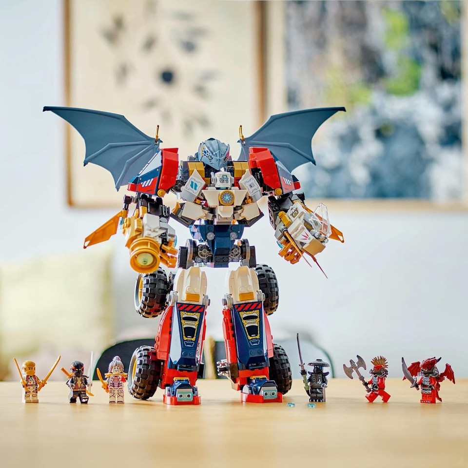 LEGO Ninjago Dragon Rising Zane's Ultra Combiner Mech Toy Battle Robot ...