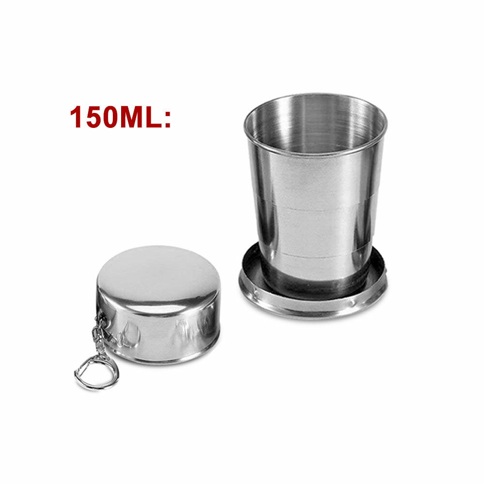Stainless Steel Folding Cup Travel Camping Cup Telescopic Portable ...