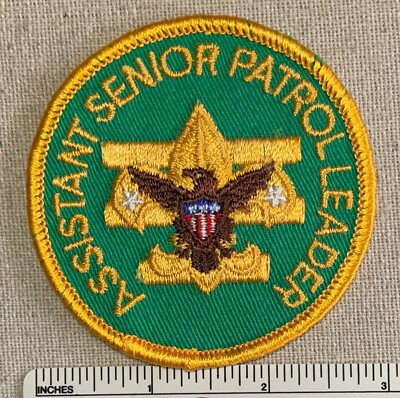 Vintage ASSISTANT SENIOR PATROL LEADER Boy Scout Position Badge PATCH ...