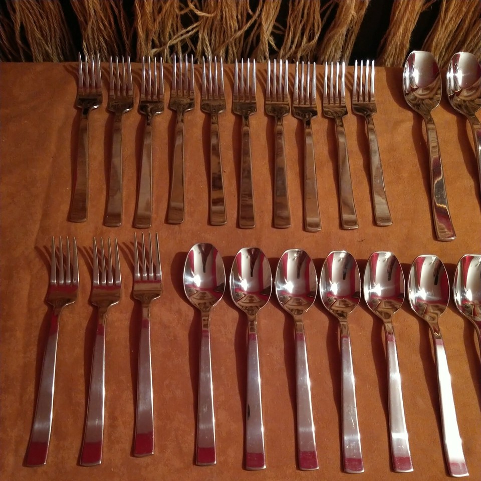 GS FLATWARE GOURMET SETTINGS 71 PC SET 18/10 STAINLESS STEEL | eBay
