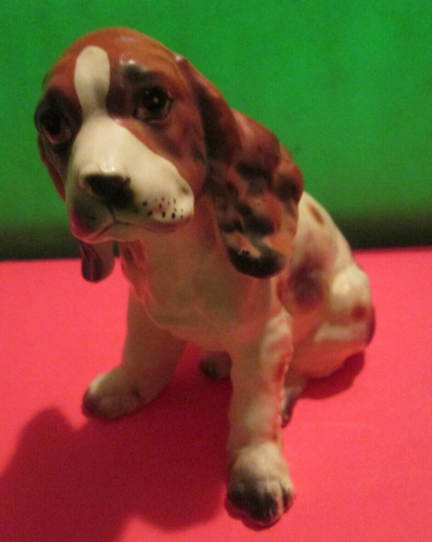 Vintage Ceramic GLASS Cocker Spaniel Dog Figurine Statue LEFTON JAPAN ...