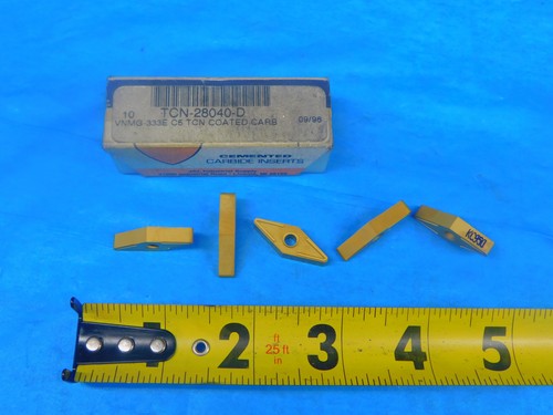 5PCS NEW KENNAMETAL VNMG 333 KC950 TiN COATED CARBIDE INSERTS USA MADE ...