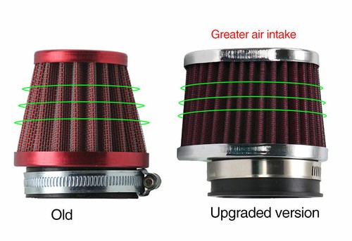 2pcs 50mm Universal Air Cleaner Intake Filter Pod Kit For Motorcycle ...