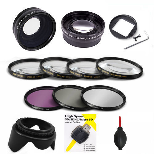 WIDE ANGLE LENS +MACRO KIT + TELEPHOTO ZOOM + FILTER KIT FOR GOPRO ...