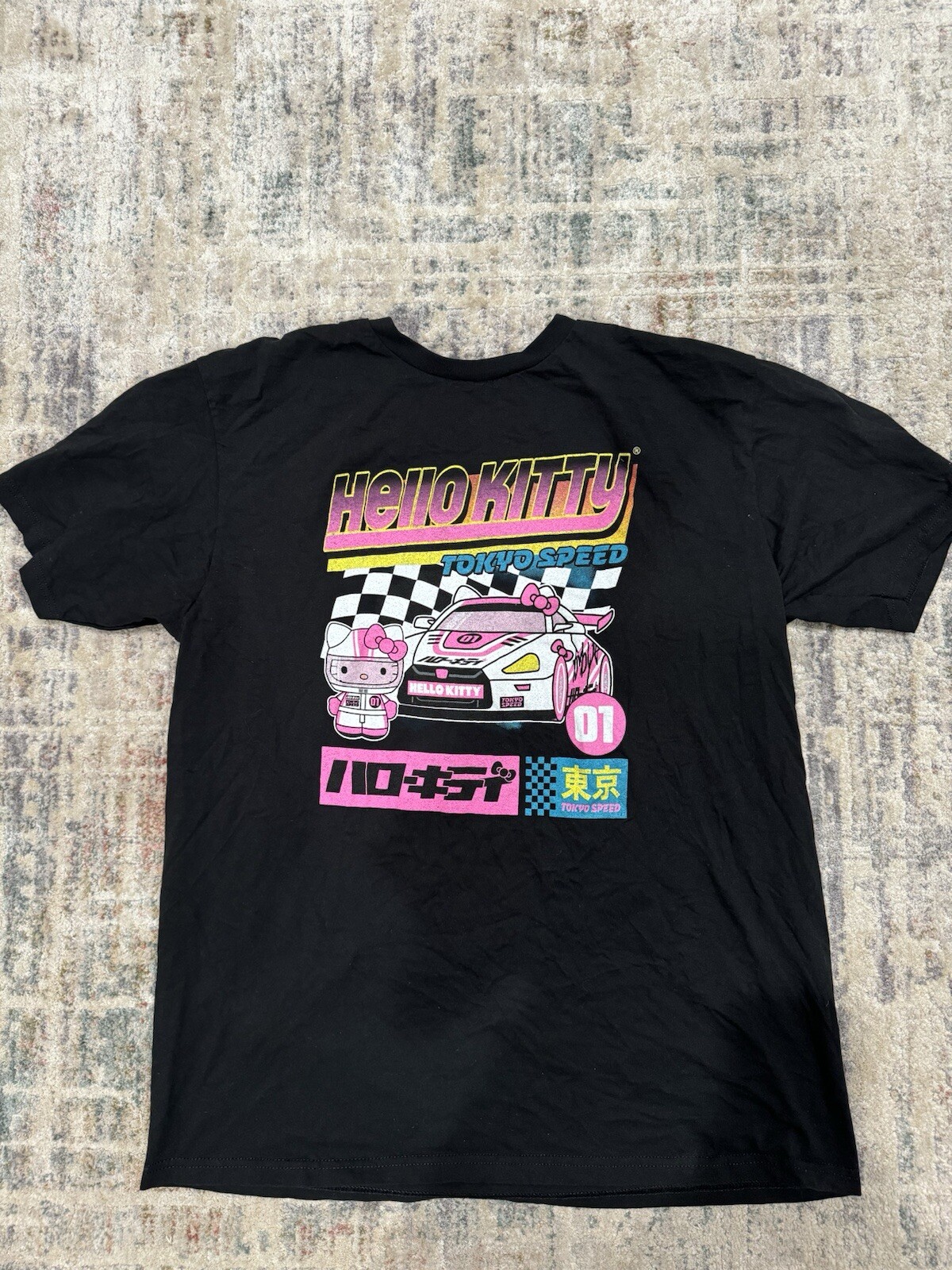 Hello Kitty Tokyo Speed Sanrio T Shirt Style Large - Gem