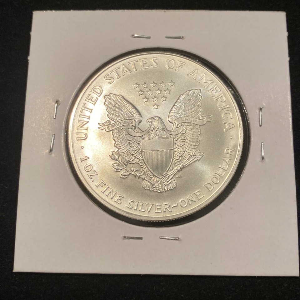 2000 Colorized Silver American Eagle 1 Ozt .999 Pure Silver Coin in ...