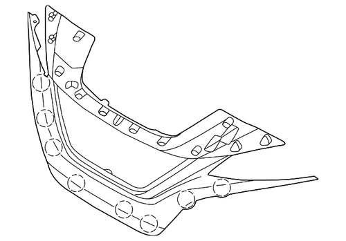 Genuine Nissan Grille Surround 62070-5SA0A | eBay