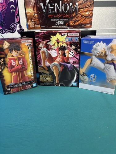 One Piece Monkey D. Luffy Figure Lot – Banpresto Bandai Namco (3 Sealed ...