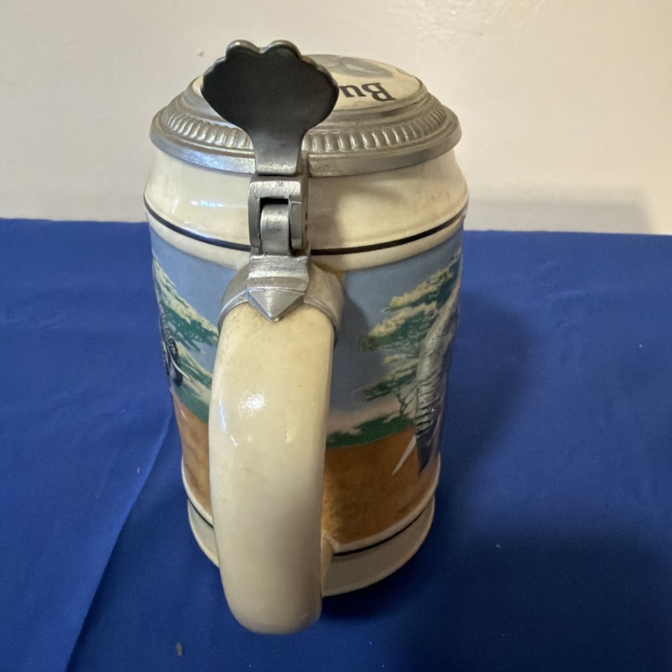 Vintage Budweiser Beer Stein African Elephant Endangered Species Series ...