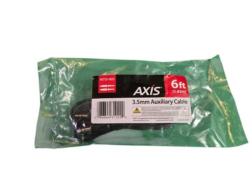 Axis 3.5mm Car Audio Headphone Jack Stereo M to M AUX Cable 6ft | eBay