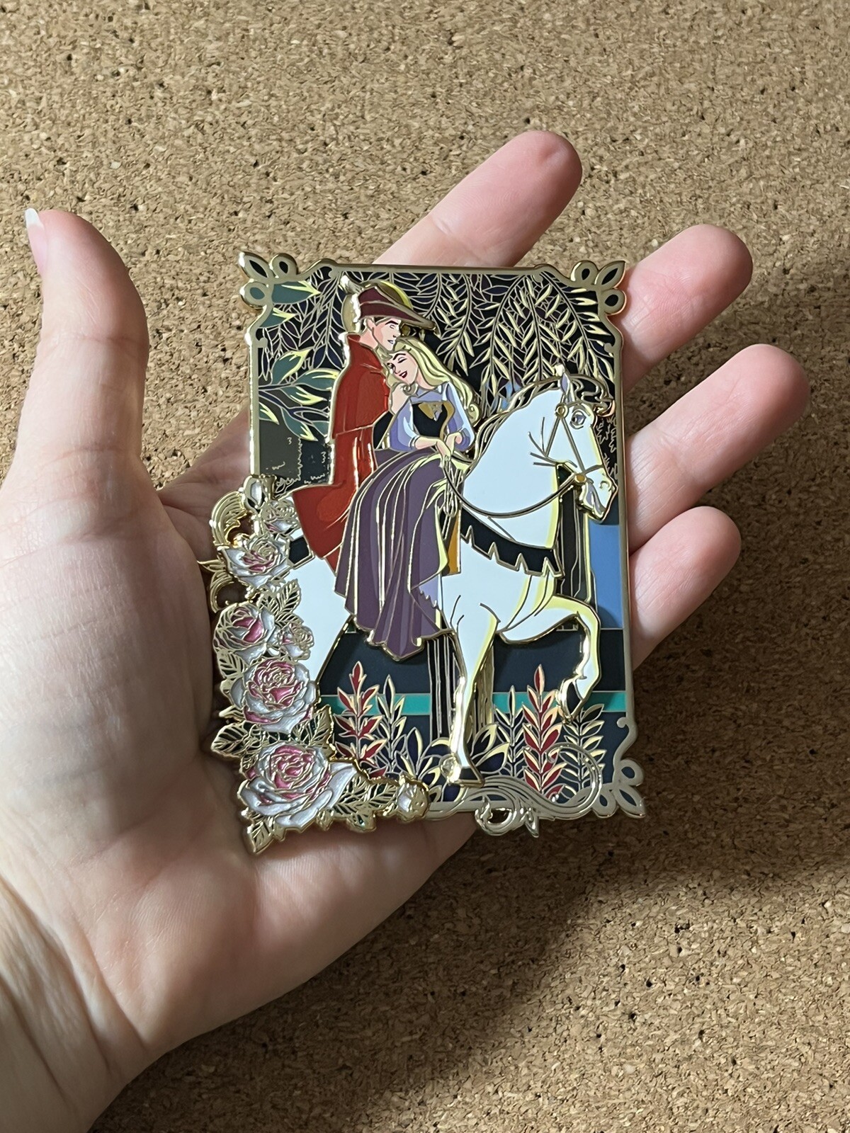 Gorgeous Princess Aurora & Prince Philip on Samson- fantasy pin by Kat ...